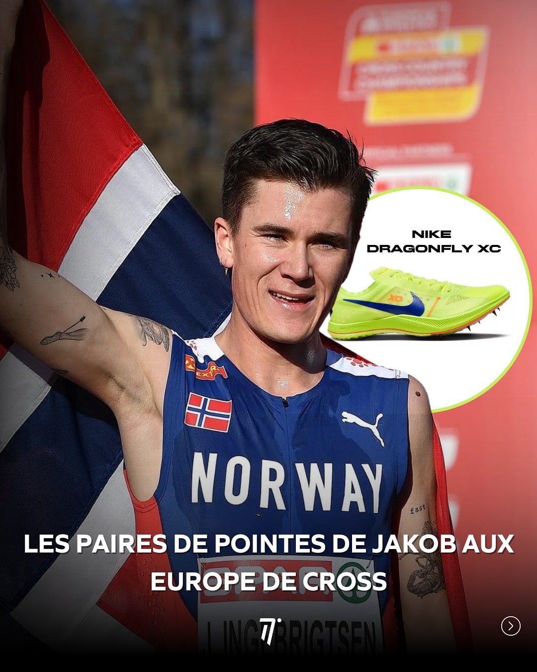 Jakob Ingebrigtsen, l'évolution des ses paires de cross Nike